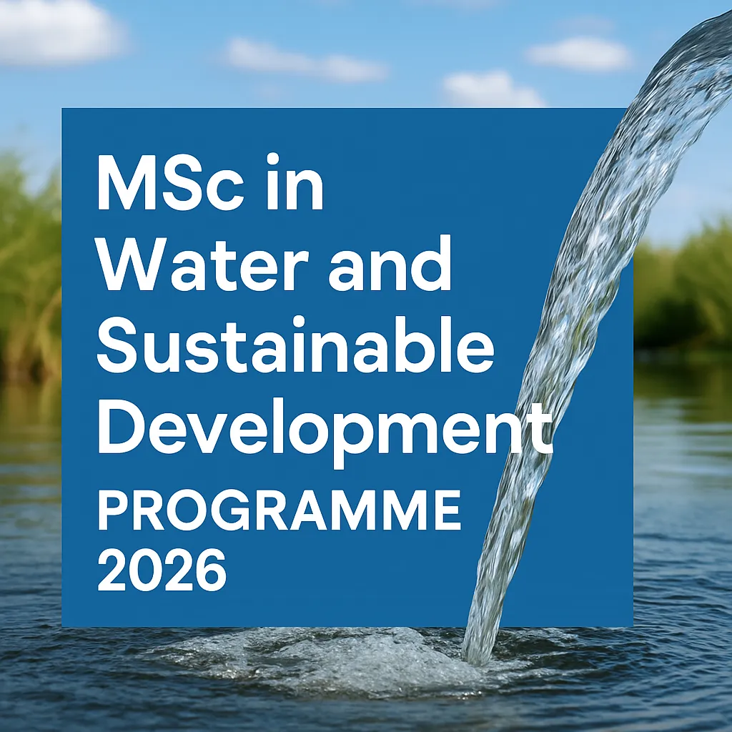 MSc in Water and Sustainable Development Programme 2026 | RB ...
