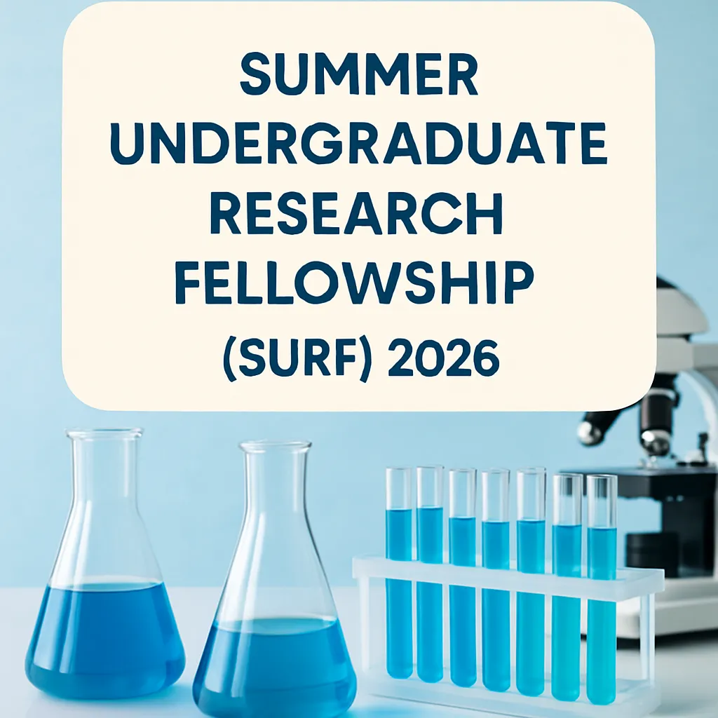 Summer Undergraduate Research Fellowship (SURF) 2026 | RB Opportunities